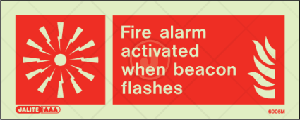 Fire alarm activated when beacon flashes | Jalite USA