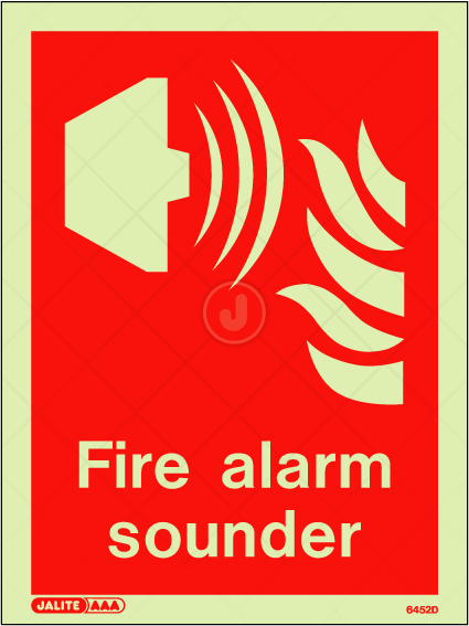 Fire Alarm Sounder - Fire fighting equipment sign | Jalite USA
