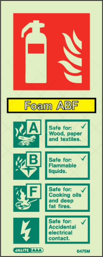 Foam ABF - Fire Extinguisher ID | Jalite USA